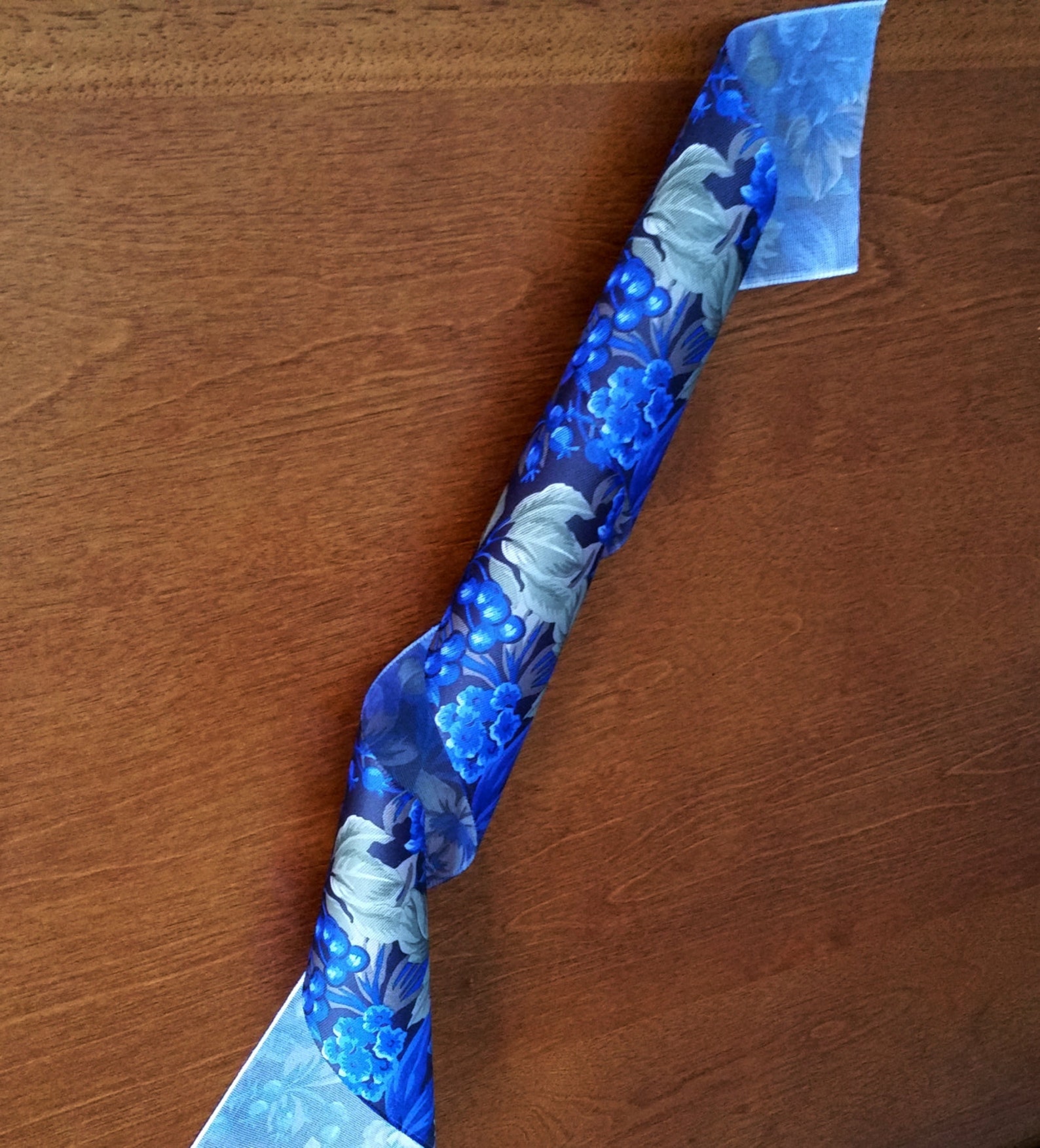 Royal Blue Print Ribbon Beautiful High Quality 2 Yds Craft - Etsy