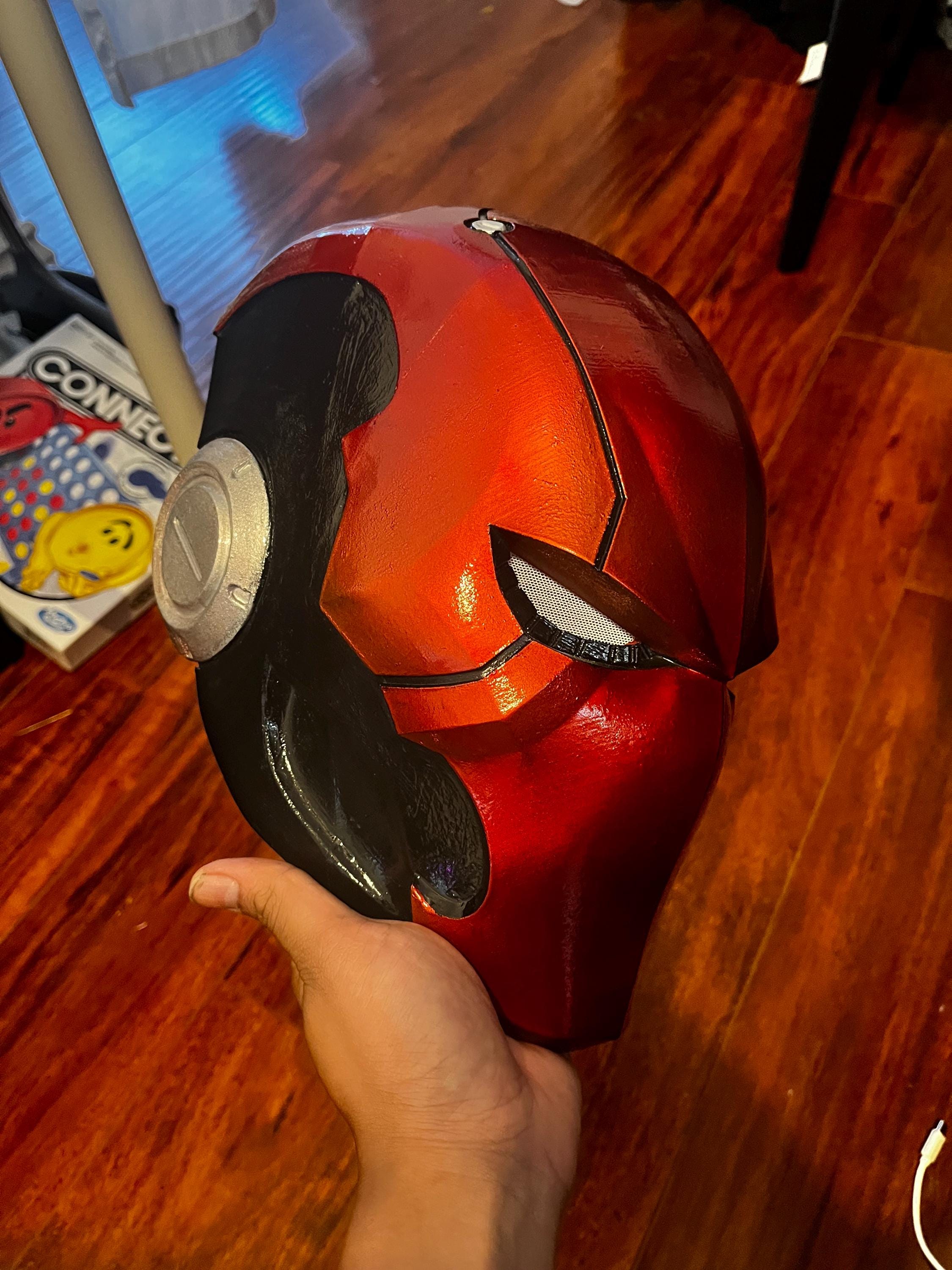 Red Hood - Like V2 Red Ronin Mask/helmet, Edits Available - Etsy