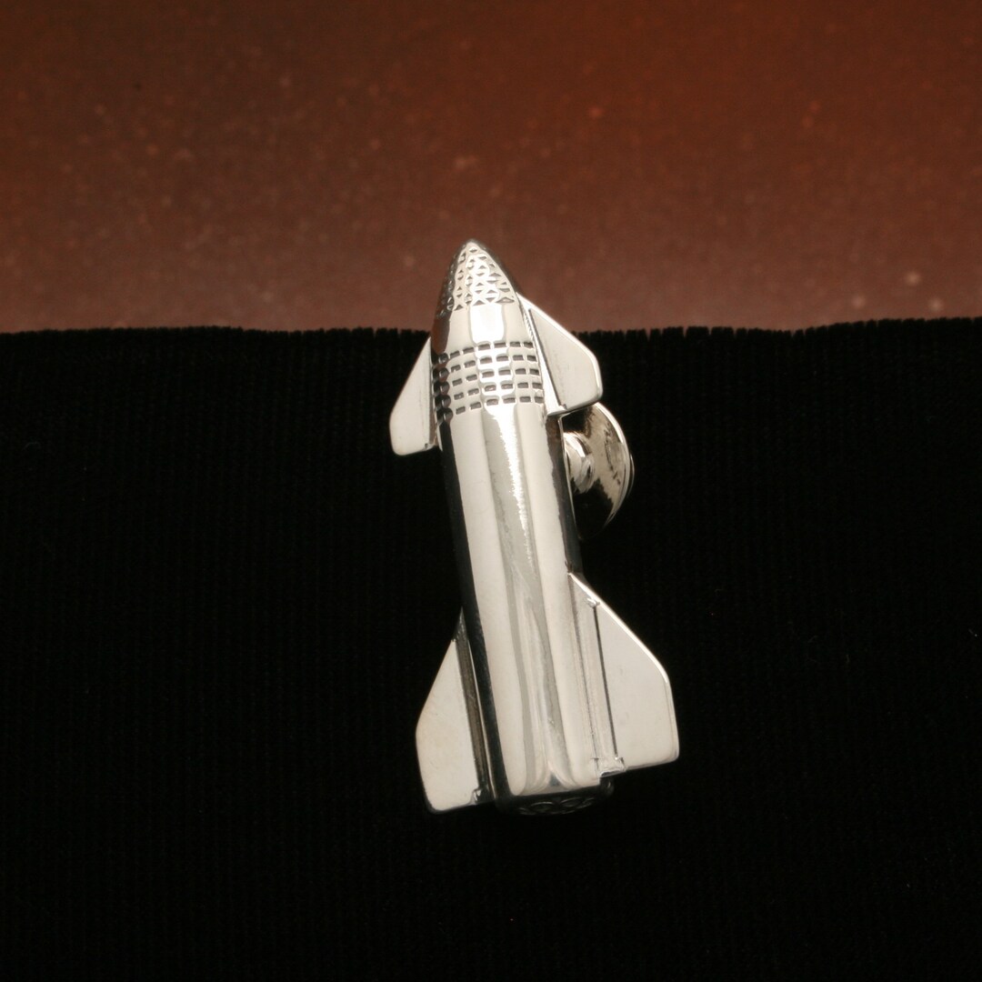 New Sterling Silver Starship Pin - Etsy
