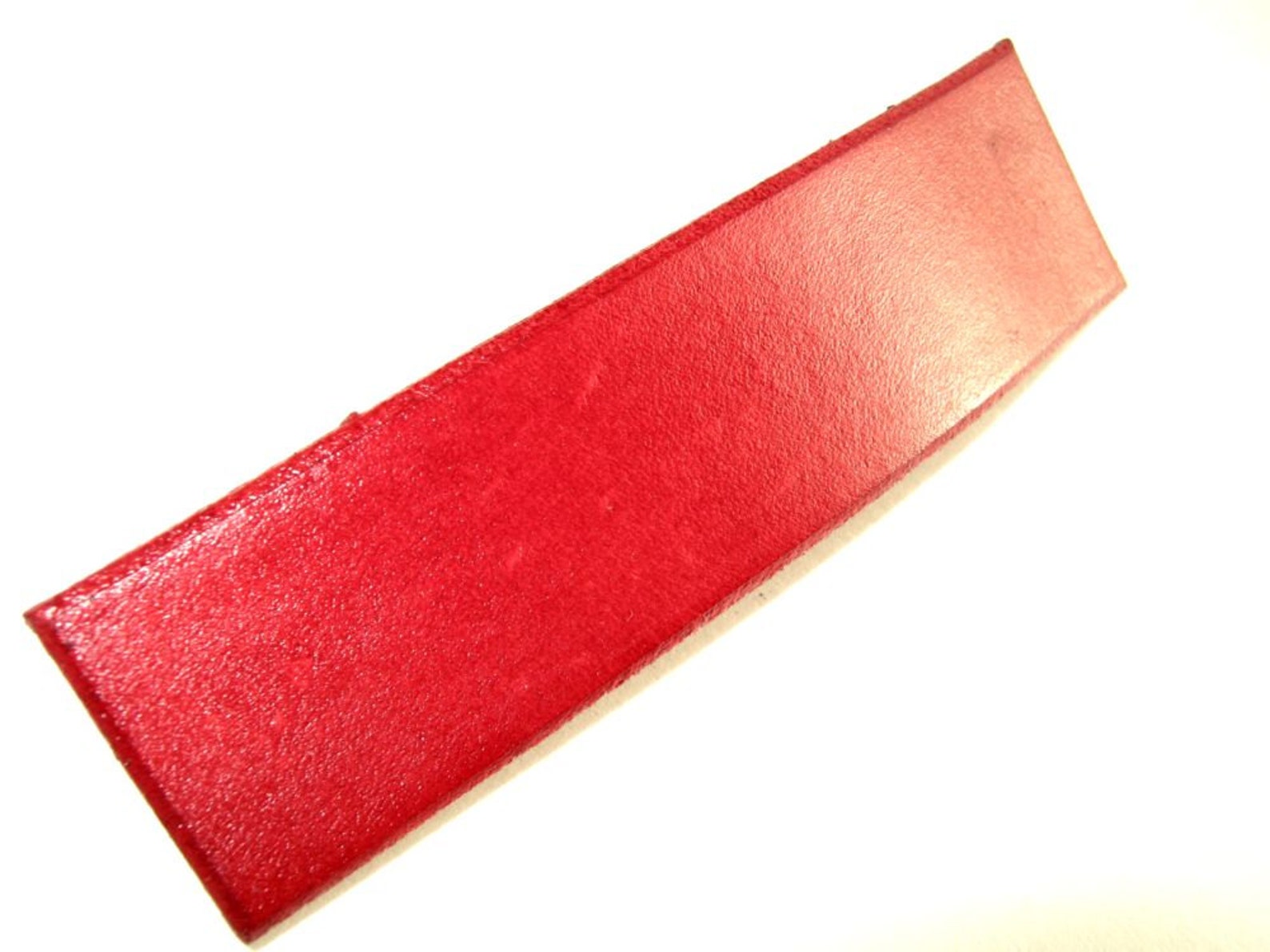 Red Barrette Leather Barrette Red Leather Hair Clip - Etsy