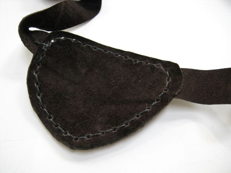 Brown Leather Eye Patch Steampunk Dark Brown Eyepatch Pirate Cosplay - Etsy