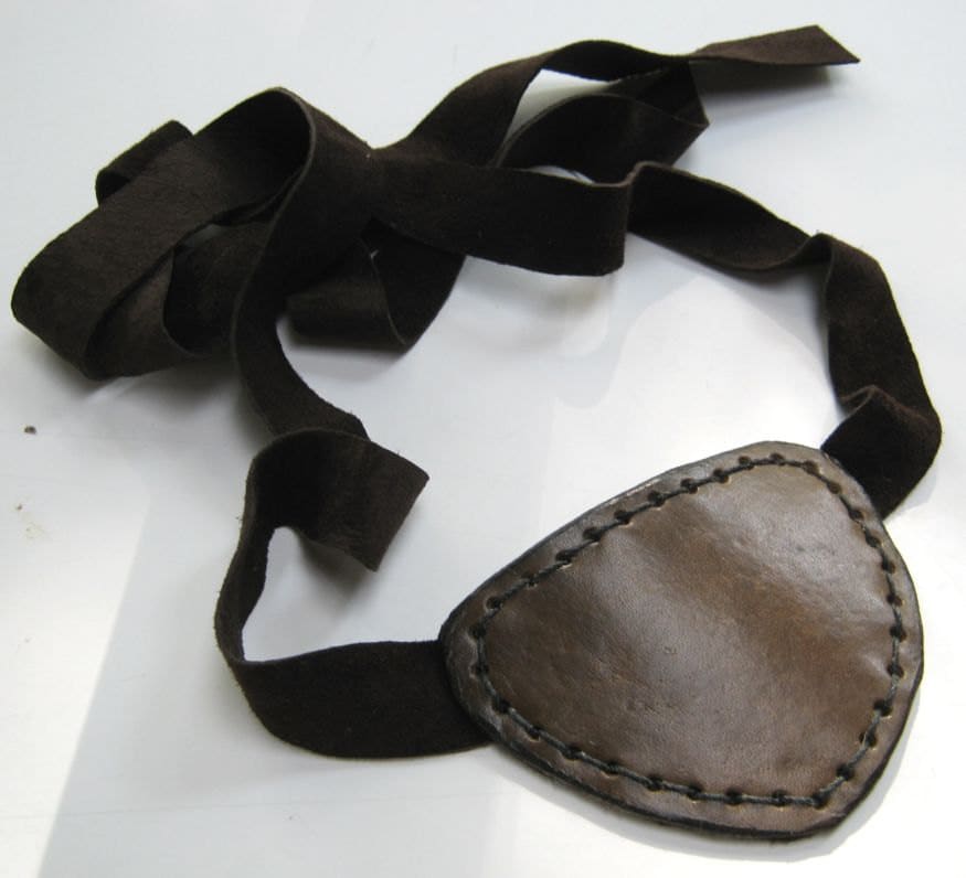 Brown Leather Eye Patch Steampunk Dark Brown Eyepatch Pirate Cosplay - Etsy