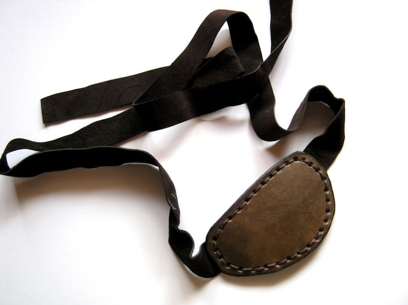 Leather Eyepatch Steampunk Small Eyepatch Brown Eyepatch Eye Patch ...