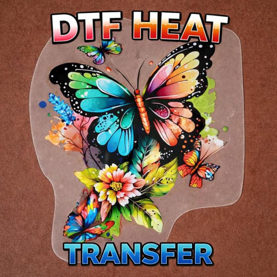Watercolor Butterfly DTF Transfer, Floral Heat Transfer Decal - Etsy