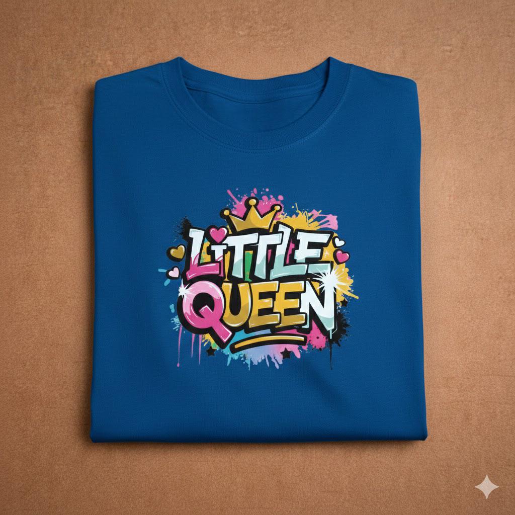 Little Queen DTF Transfer, Graffiti Crown Heat Transfer Decal - Etsy
