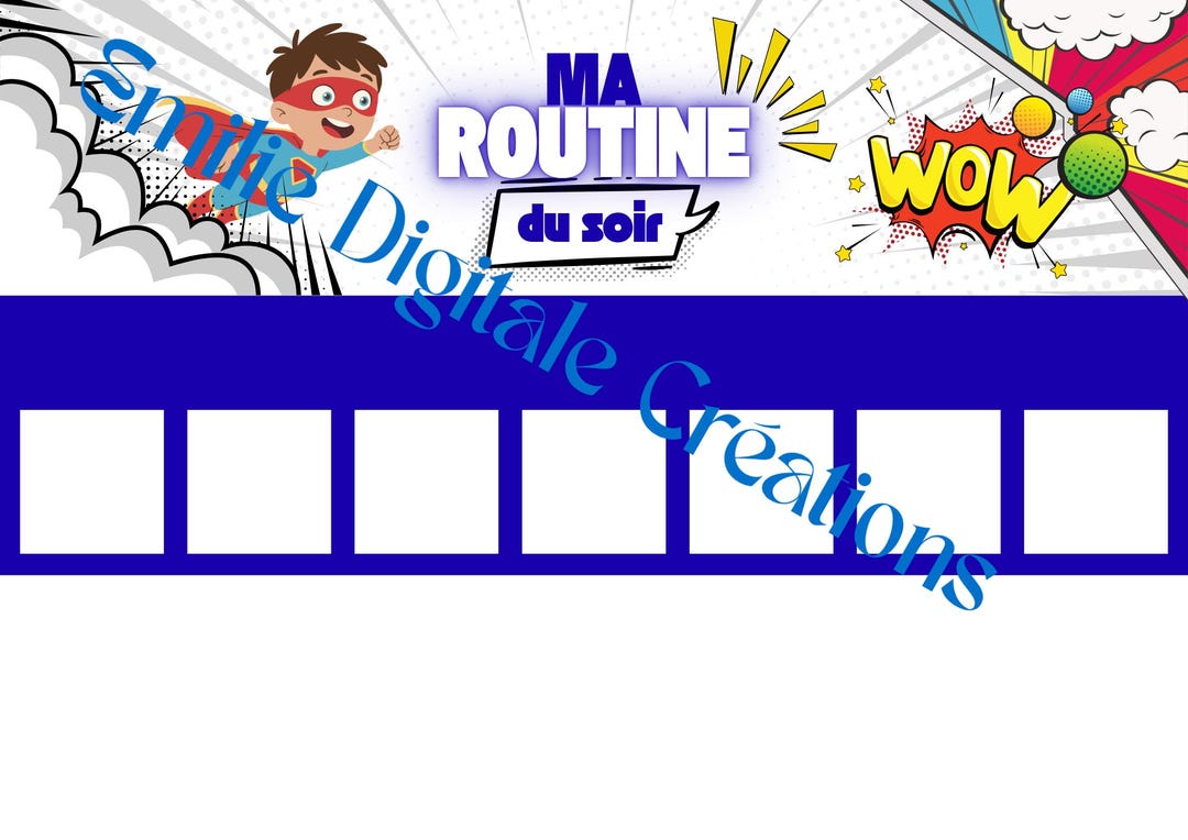 Superhero Routine for Children - Printable A4 - Morning and Evening ...