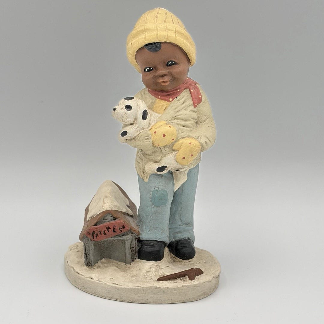 Martha Holcombe All God’s Children “jacob” Figurine Boy With Dog #125 ...