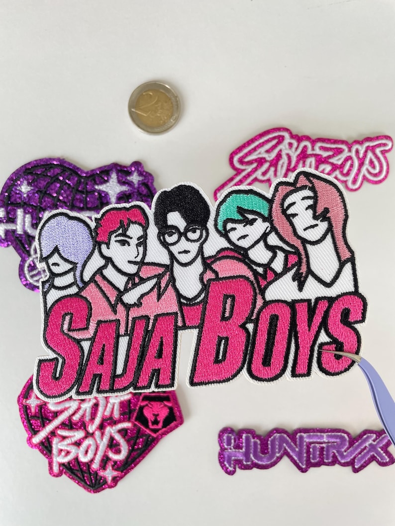 Kpop Demon Hunters Iron on Patch Huntrix Saja Boys Jinu Mystery Abby ...