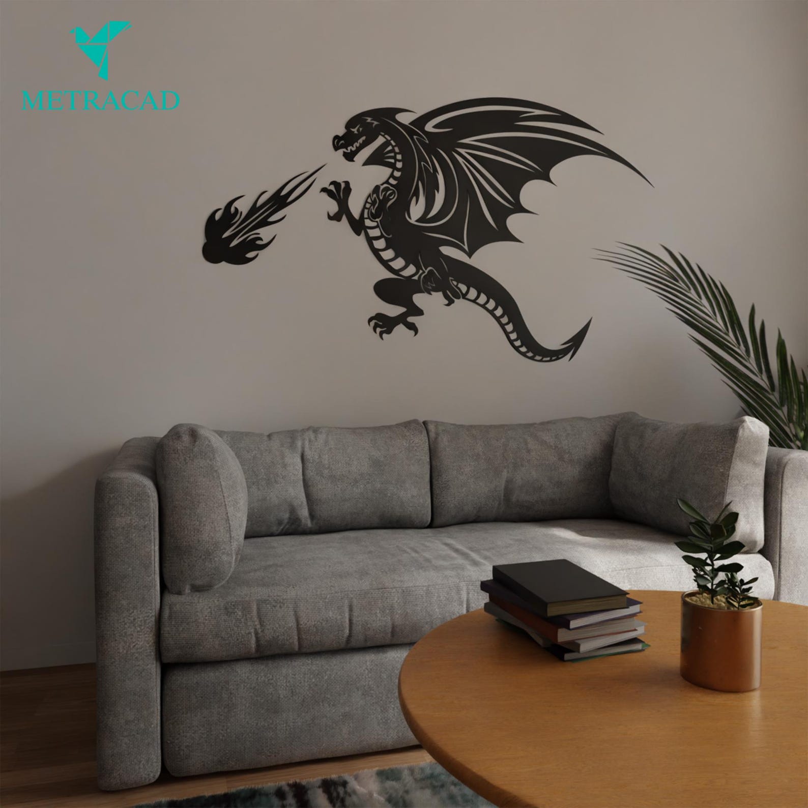 Dragon Wall Art - Laser Cut File (DXF, DWG, CDR) - Etsy