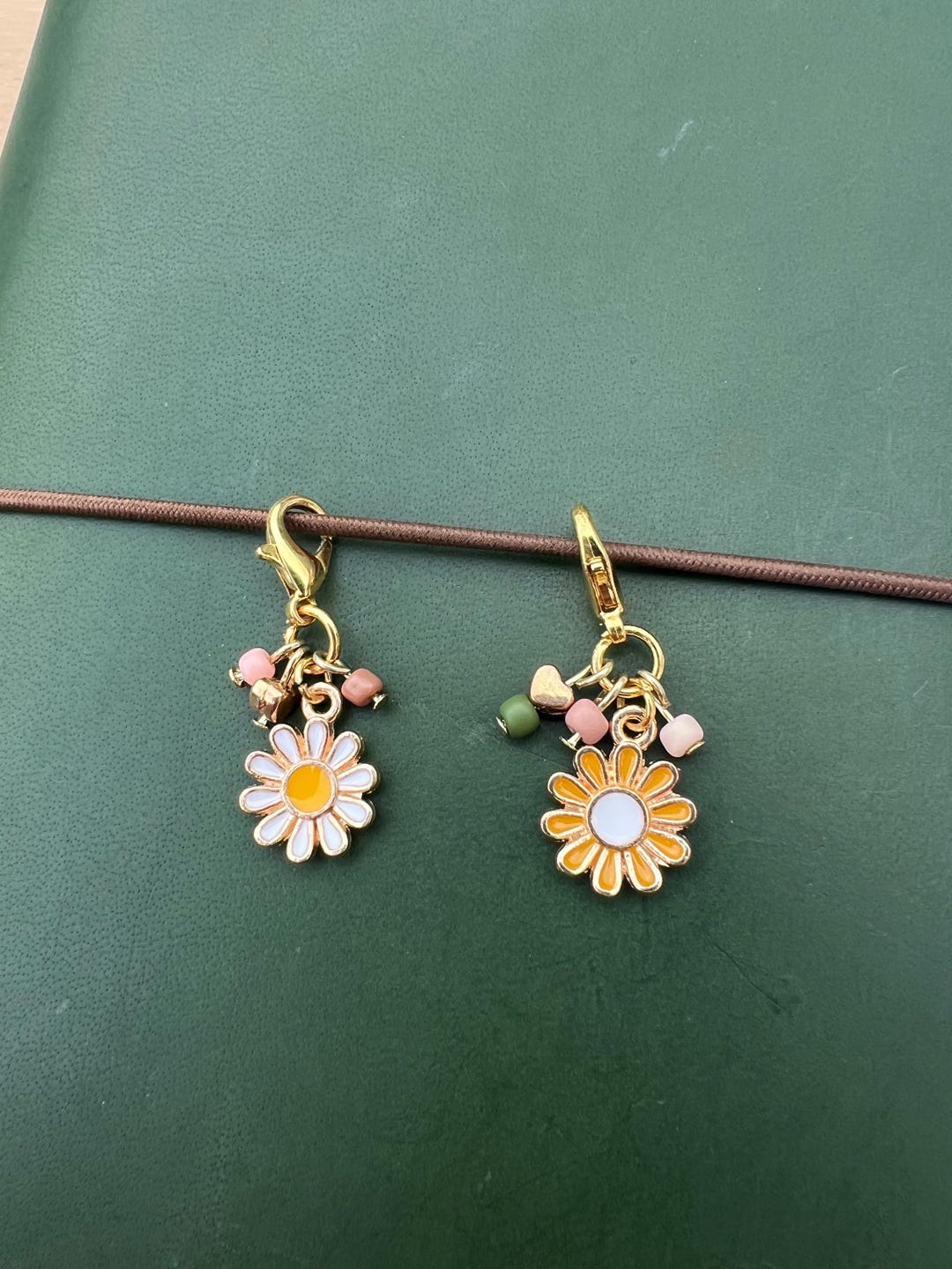 USB Dust Covers & Journal Charms - Flower Dangle Charms - Etsy