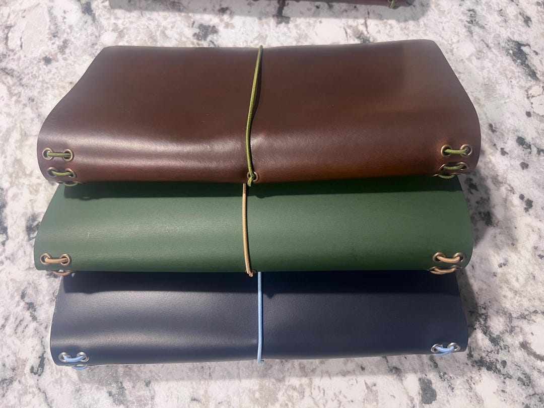 Rustic Leather Traveler's Notebook - Refillable Journal - Handmade ...