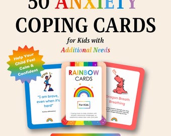 Coping Skills Flashcards for Kids: Emotional Regulation (PDF) - Etsy Canada