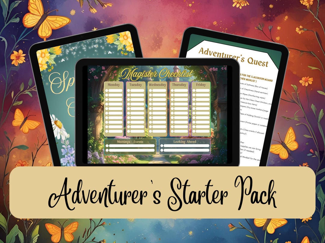 Adventurer’s Starter Pack – Teacher & Student Fantasy Checklists ...