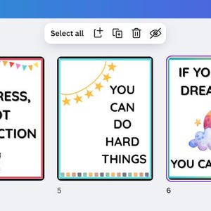 Editable Growth Mindset Poster Set – 8.5x11 & 18x24 Sizes Printable ...