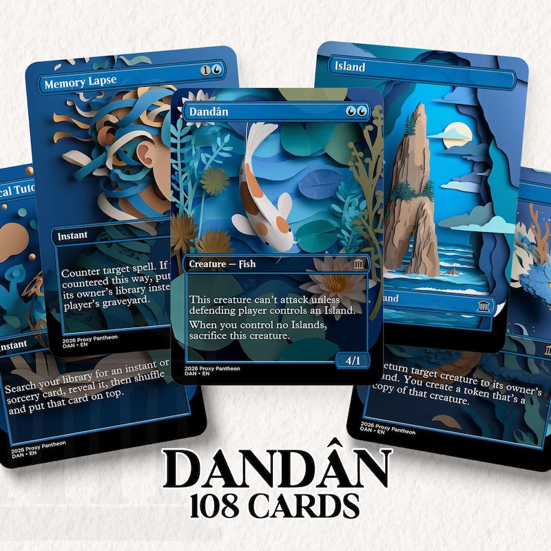 Mtg Sleeves Dandan - Etsy
