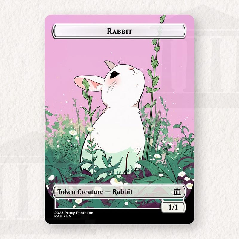 1/1 Bunny Token - Etsy