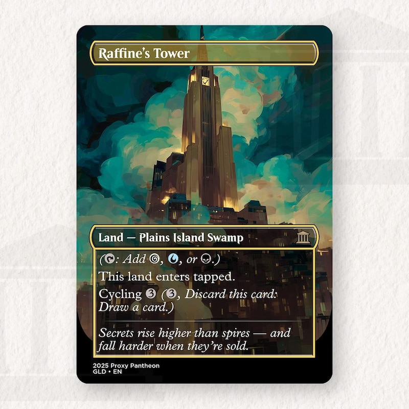 Custom Card Tower - Etsy