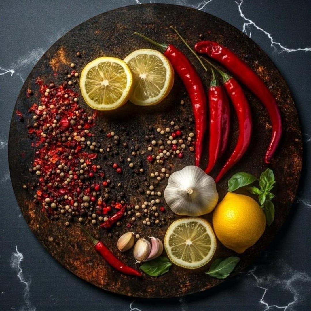 Chili Theme Round Payment Sign Spicy Decorative Metal Plaque for Bar ...