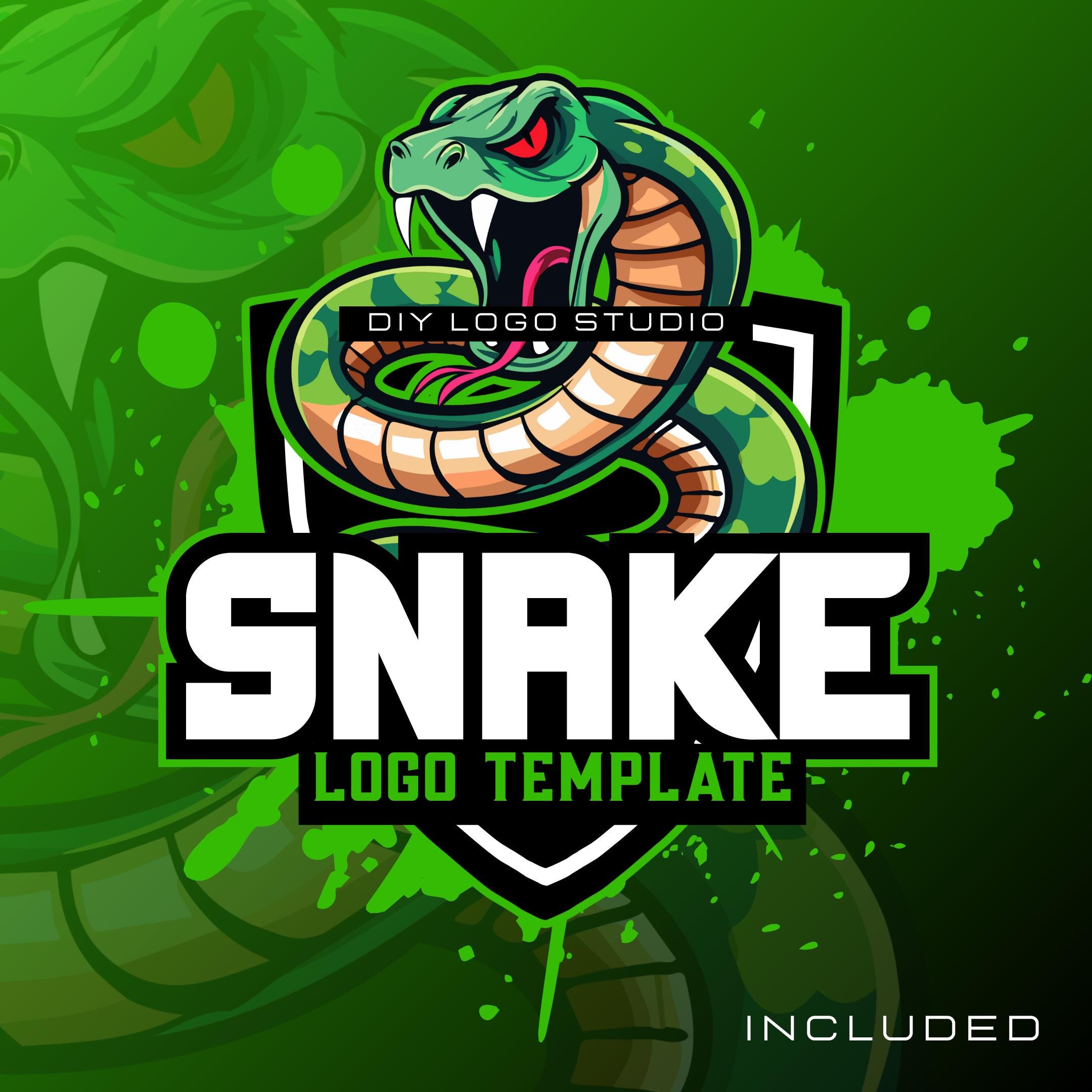 DIY Snakes Logo Pack for Esports/gamer/teams: Green & Black Modern ...