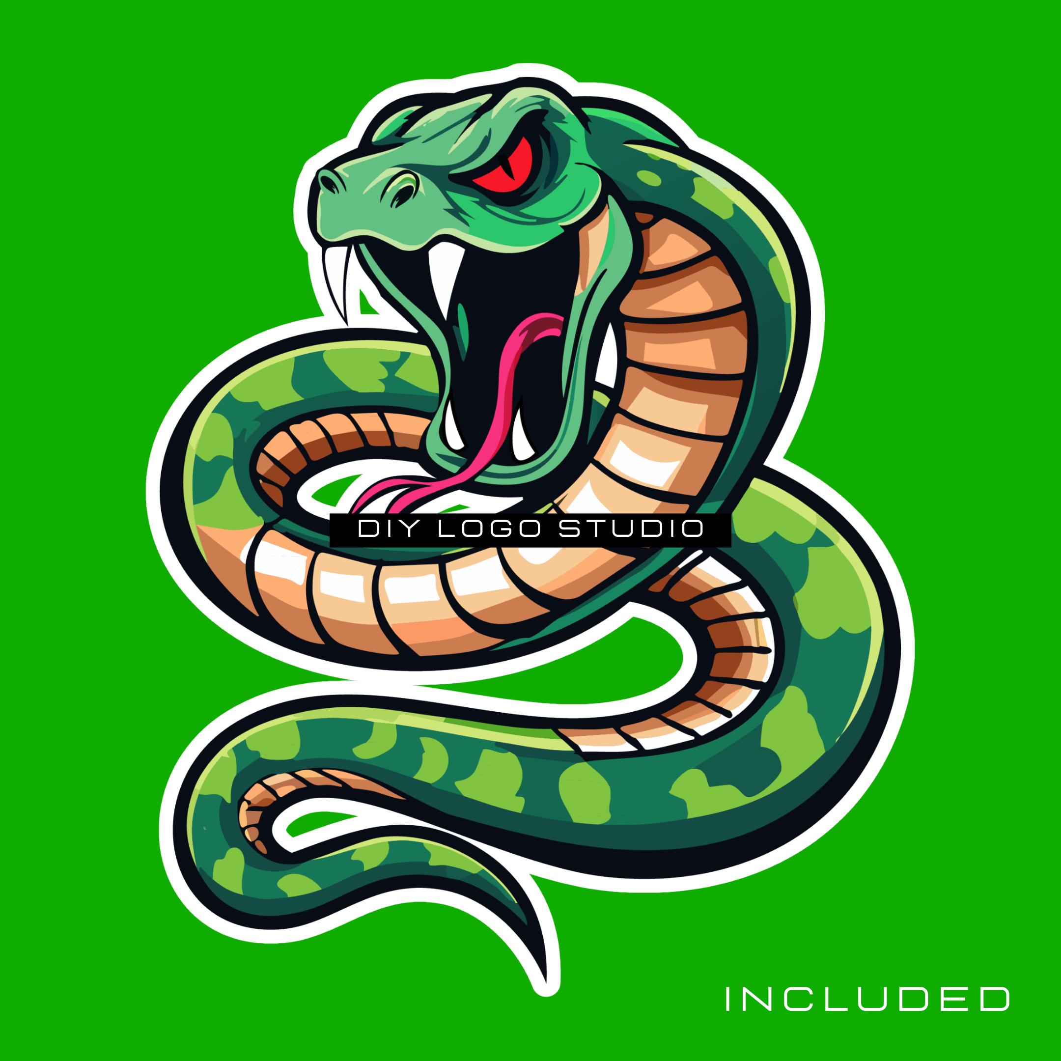 DIY Snakes Logo Pack for Esports/gamer/teams: Green & Black Modern ...