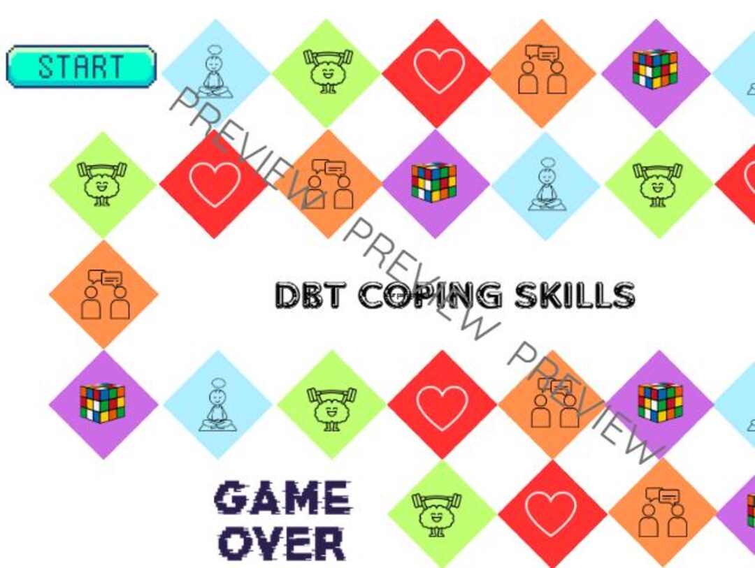 DBT Coping Skills Board Game (adolescent) - Etsy
