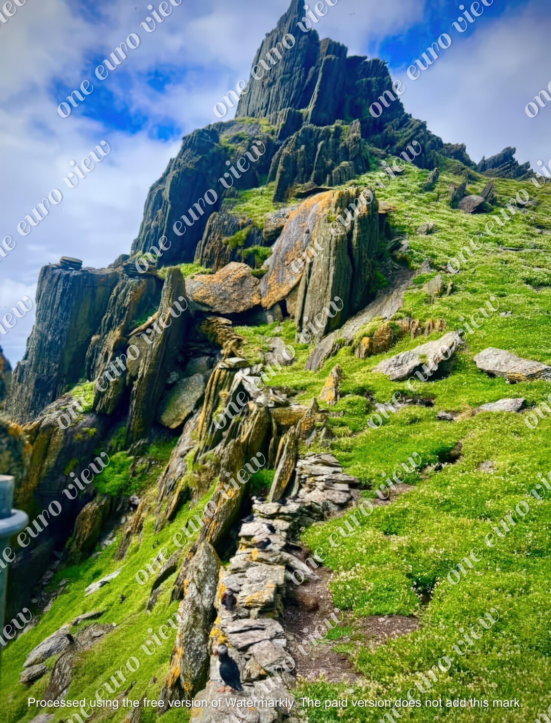 Stone Pathway and Rocky Peaks of Skellig Michael-wild Atlantic Way ...