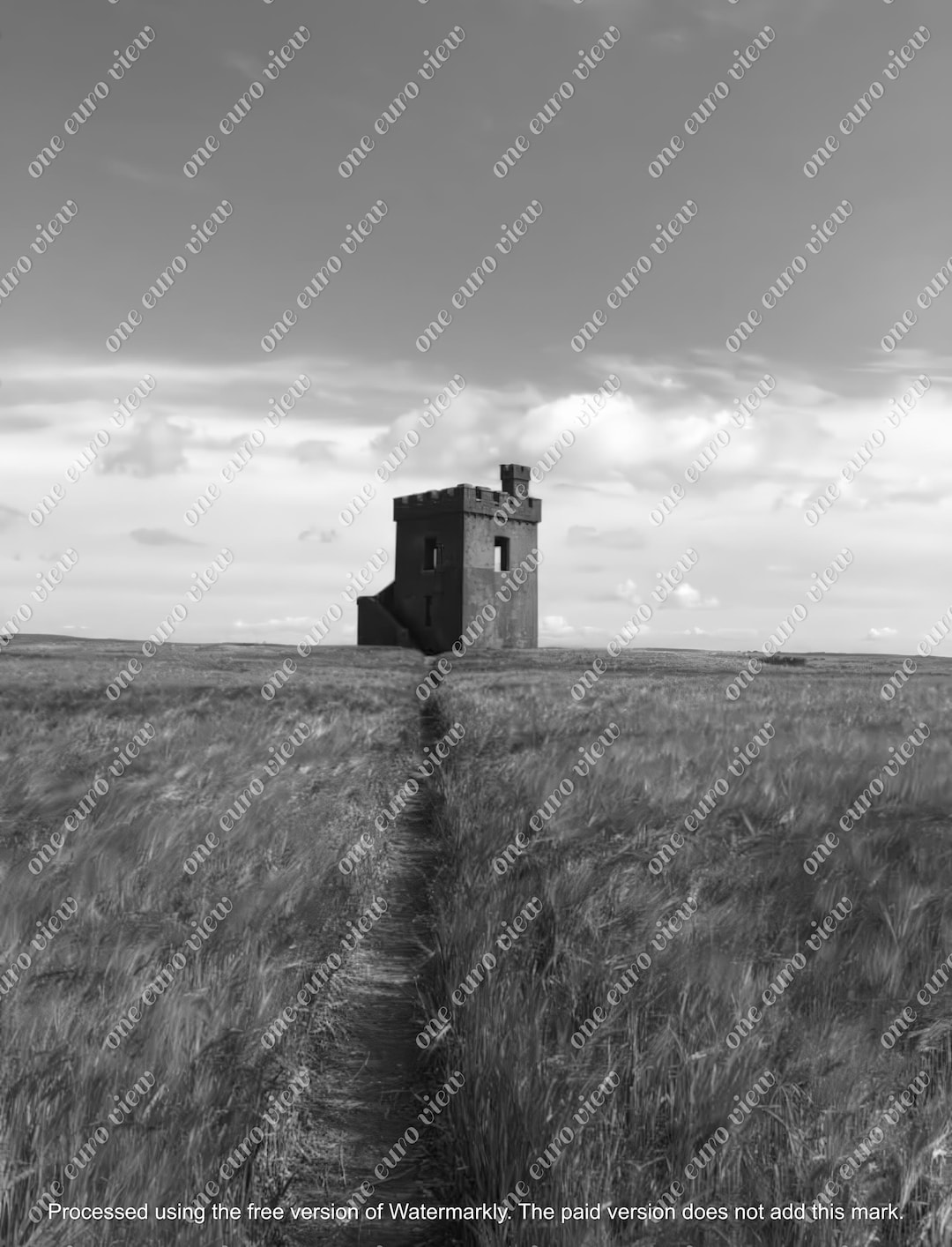 Black and White Photography Napoleonic Watchtower-irish Coastal ...