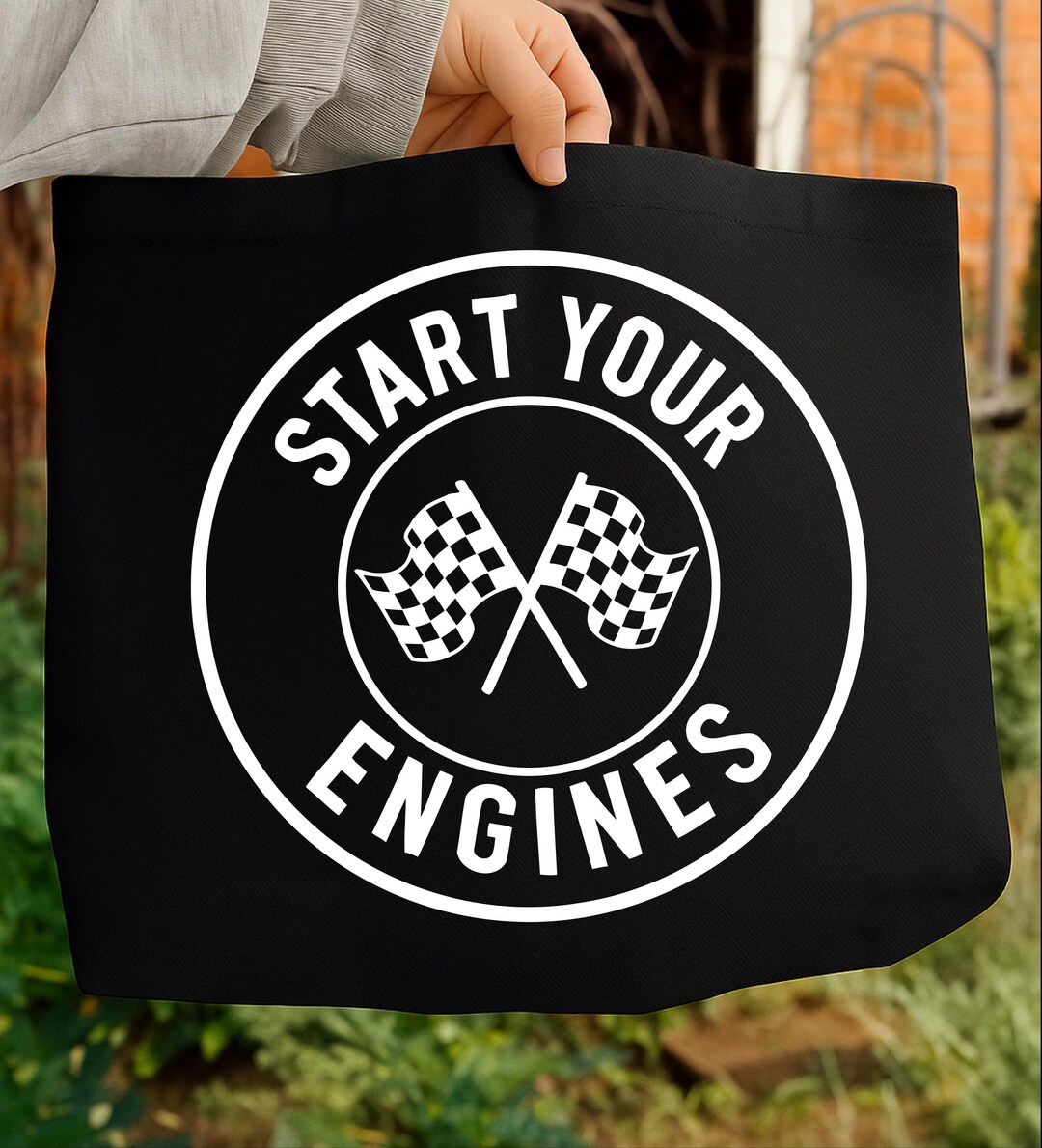 Start Your Engines Print SVG PNG, Checkered Racing Flags Clipart ...