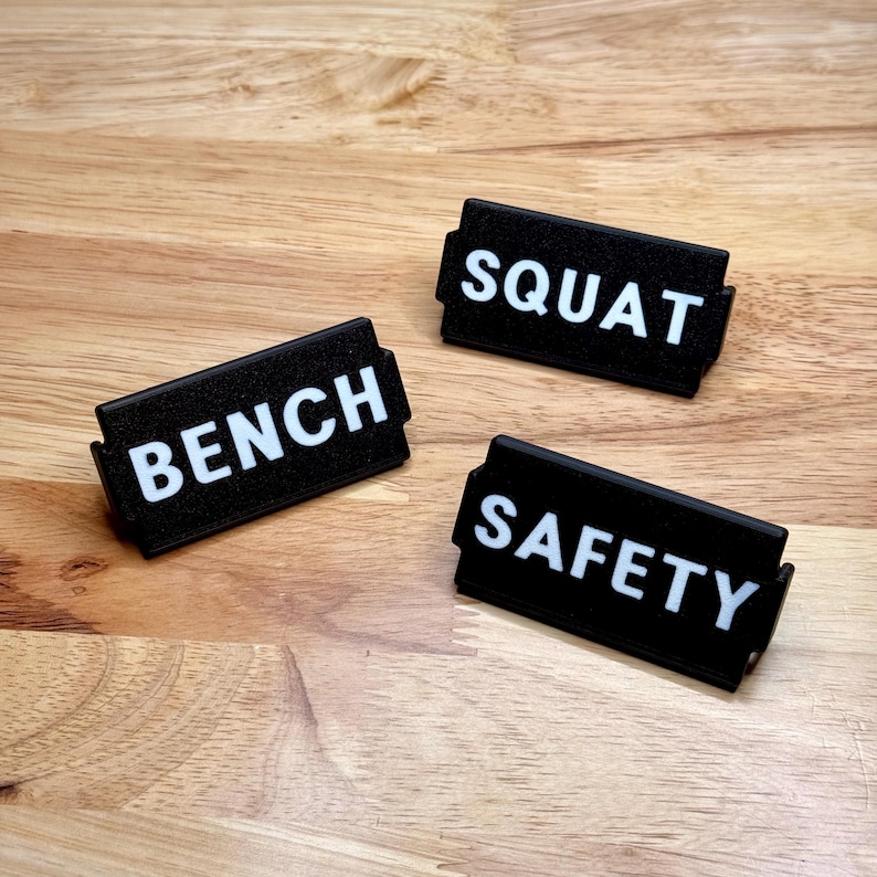 Magnetic Power Rack Position Markers | 1” Hole Gym Rack Setup Guides ...