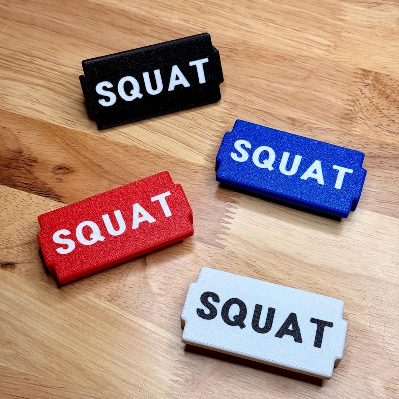 Magnetic Power Rack Position Markers | 1” Hole Gym Rack Setup Guides ...