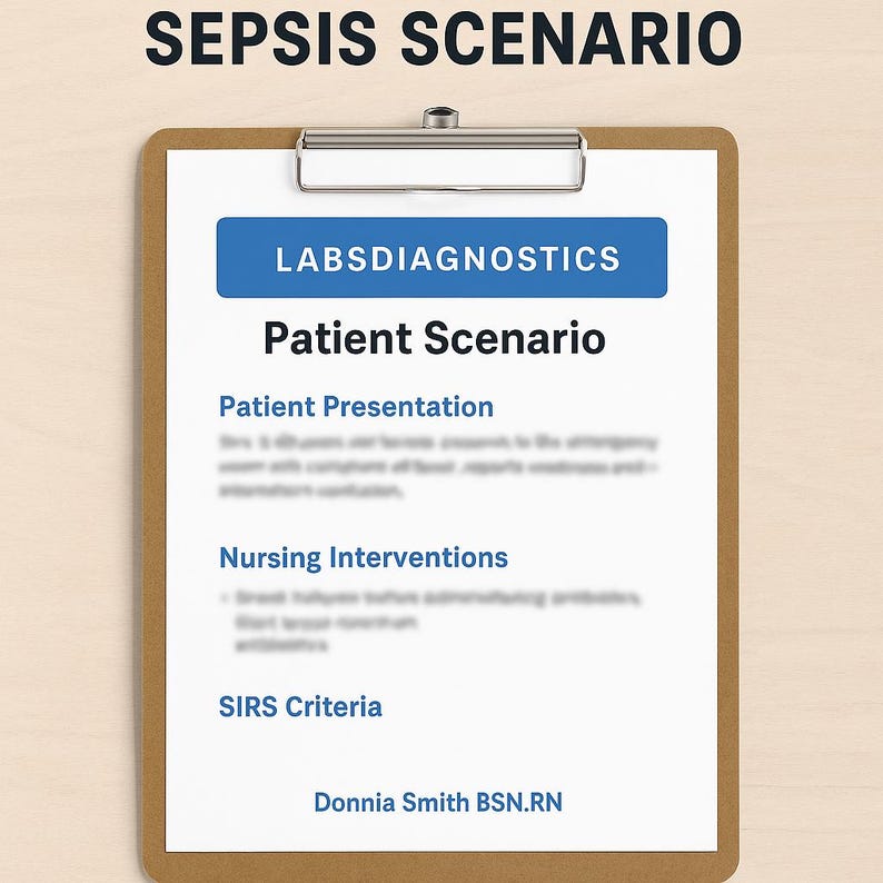 Sepsis Scenario Nursing Simulation | ER Nurse Training Case Study ...