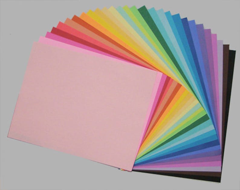 Colored Paper , 8.5" X 11" , 50 Cents per Sheet (up to 50 Sheets) - Etsy