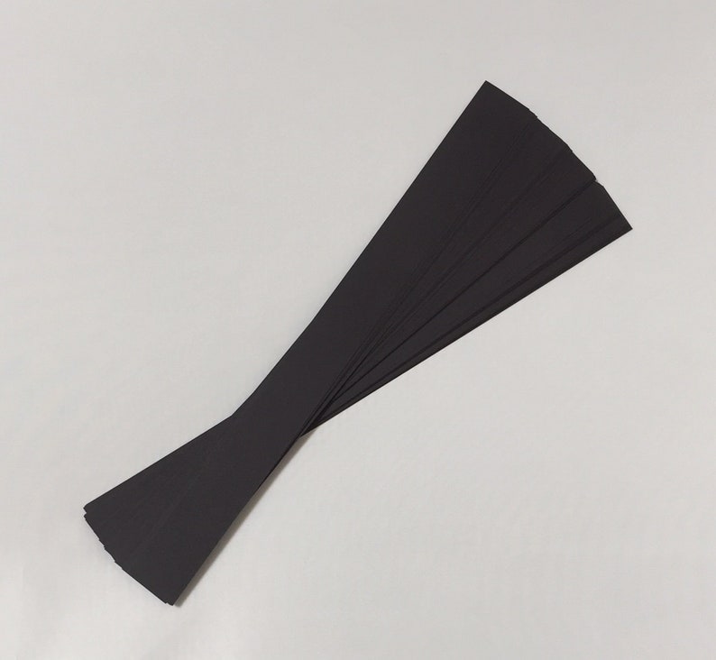 Paper Strips for Arts and Crafts. Black Color. Size is 1"x 11 ...