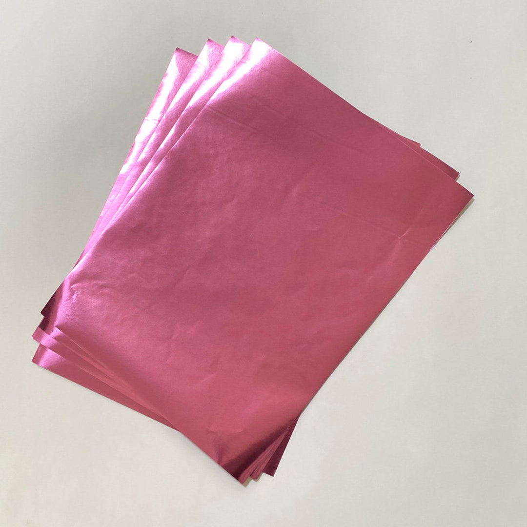 Pink Foil Paper: 20 Sheets, 8.5" X 11" - Etsy