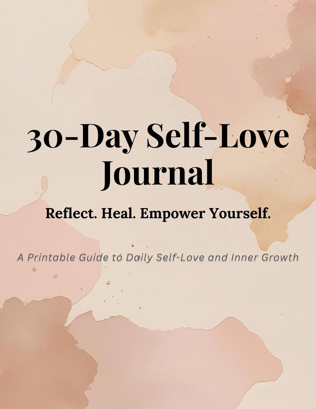 30 Day Self Love Journal Printable PDF | Mindfulness Journal, Mental ...