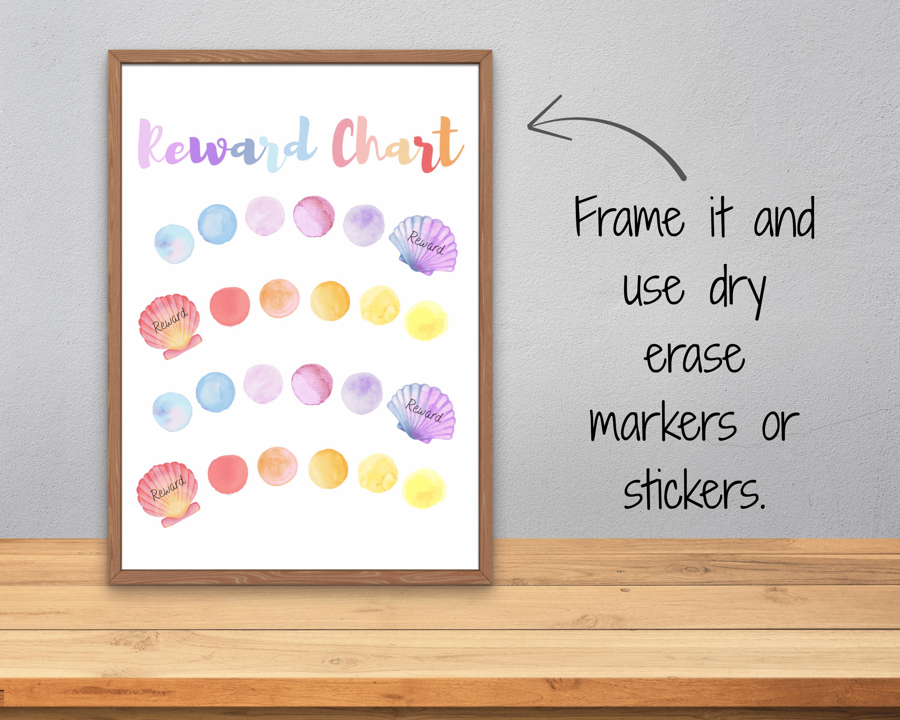 Kids Reward Chart - Under the Sea Printable Chart – Watercolor Reward ...