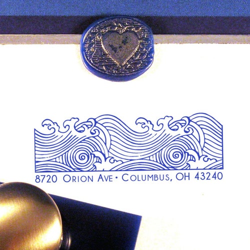 Tandem Bicycle Distressed Antique Frame Custom Return Address | Etsy