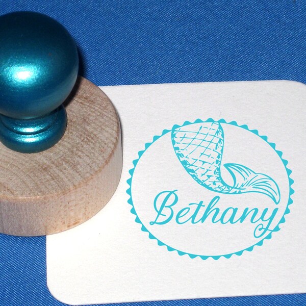 Mermaid Stamp - Etsy