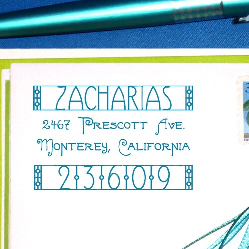 Custom Craftsman Style Font Self Inking Return Address Custom - Etsy