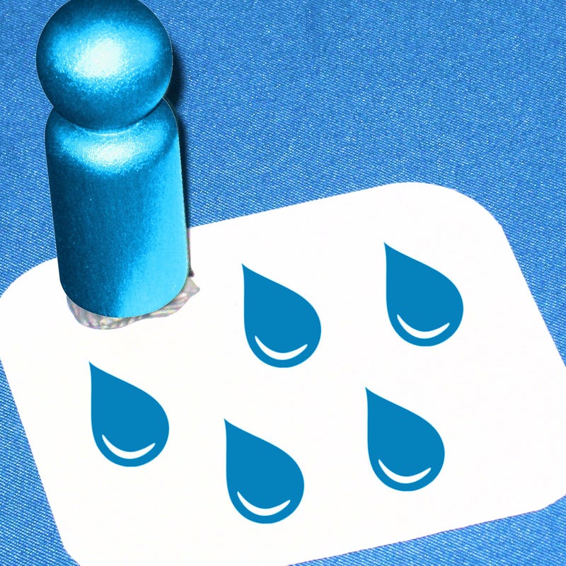 Water Drop Stamp - Etsy