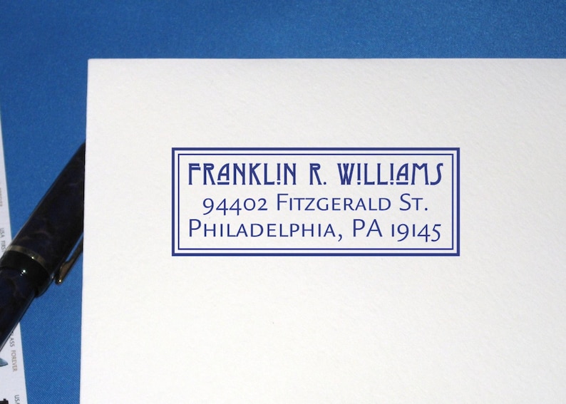 Custom Craftsman Style Font Self Inking Return Address Custom | Etsy