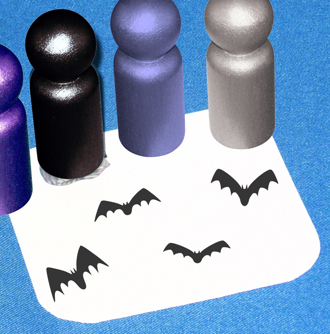 Bat Stamp Little Bat Silhouette Rubber Stamps Small Vampire Bat Stamps ...
