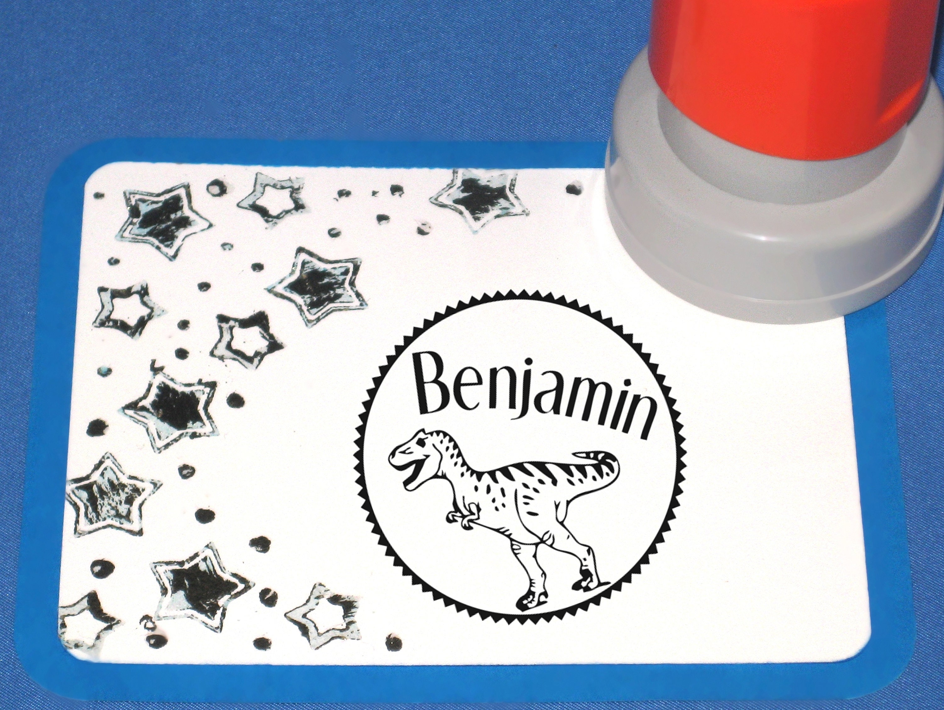 Dinosaur Name Stamp, T-rex Personalized Stamp, Tyrannosaurus Rex Stamp ...