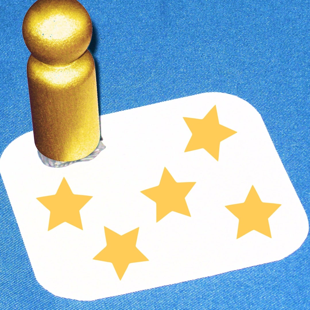 Little Star Rubber Stamp, Simple Star Stamp, Solid Star Craft Stamp - Etsy