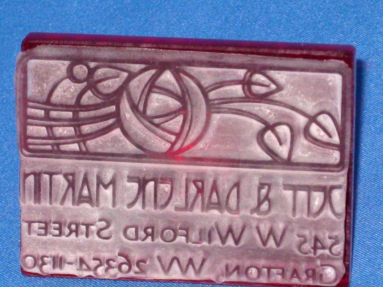 Glasgow Rose Custom Address Stamp, Charles Rennie Mackintosh Style Rose ...
