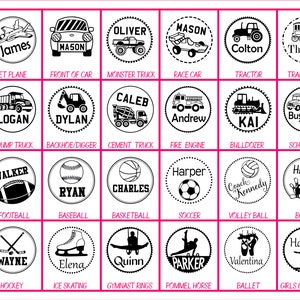 Kids Name Stamp, Childs Name Stamp, Personalized Gift for Kids Rubber ...