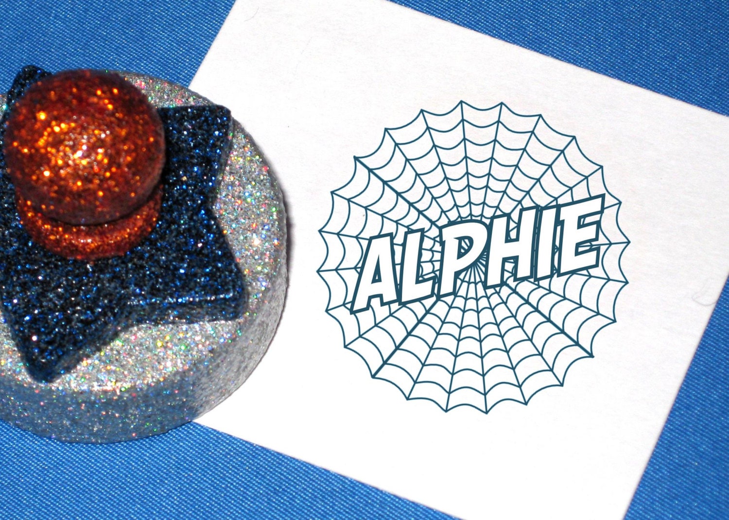 Spider Personalized Gift, Spiderweb Rubber Stamp, Spider Man Name Stamp ...