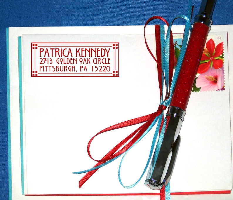 Custom Personalized Craftsman Style Font Self Inking Return | Etsy