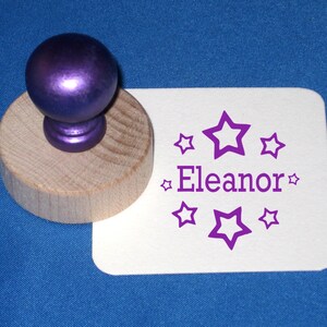 Star Name Stamp, Kids Custom Stamp, Kids Stationery, Personalized ...