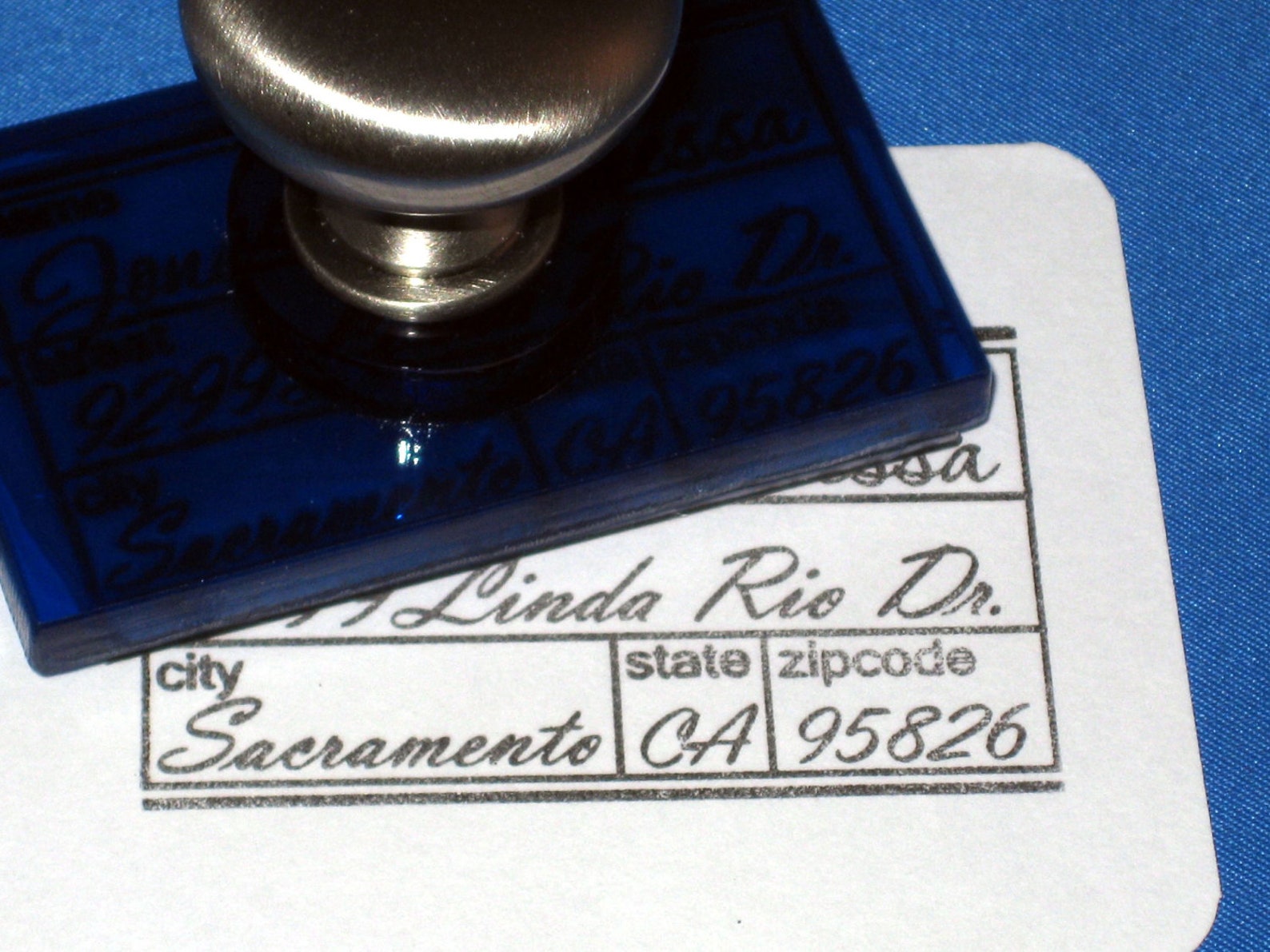 Custom Address Stamp Retro Hand-written Form Style - Etsy